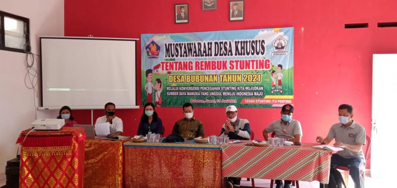 REMBUK STUNTING DESA TAHUN 2021 - Pemerintah Desa Bubunan - Website ...
